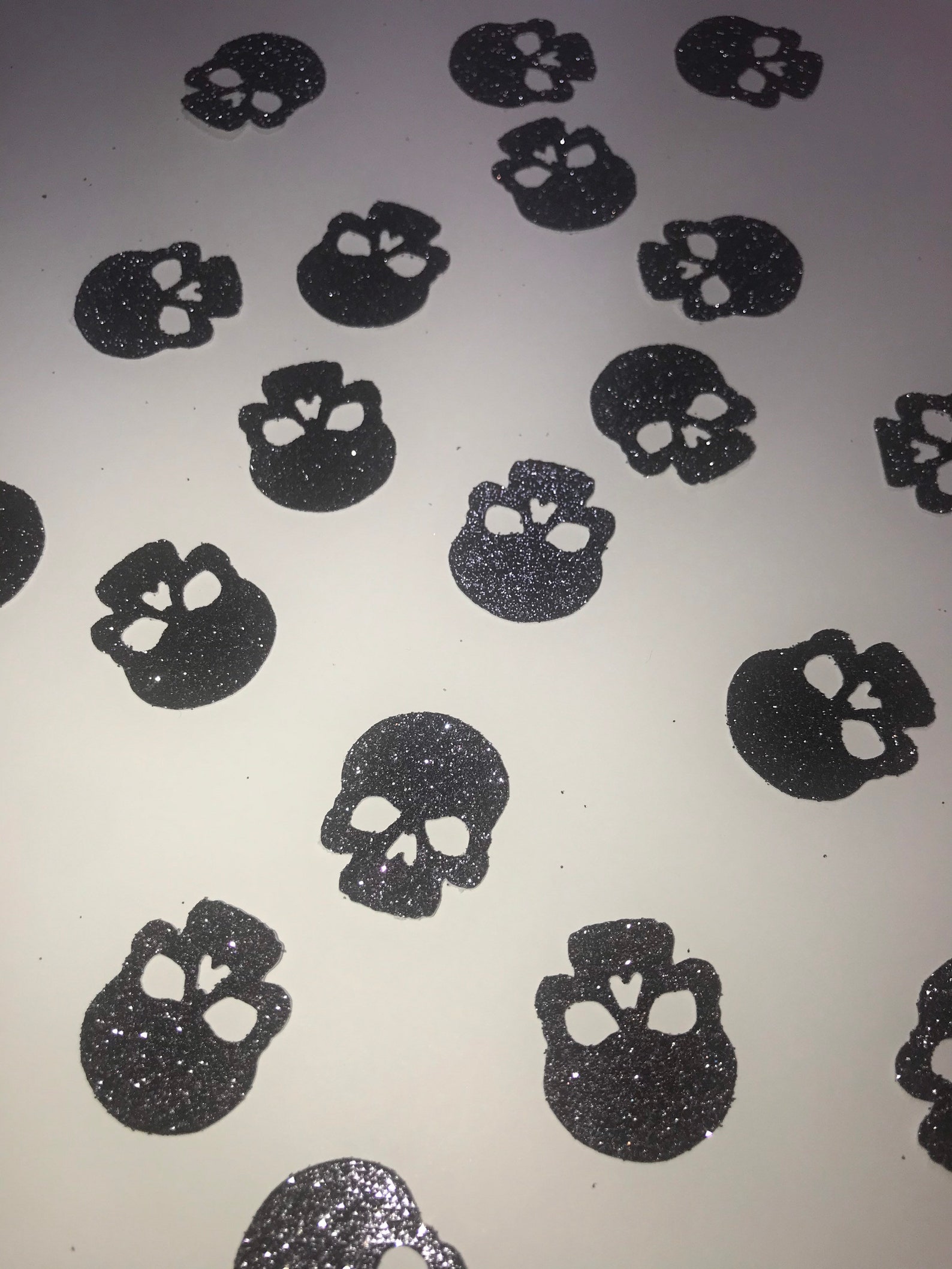 Skull Confetti Halloween Decorations Skeleton Scary Decor - Etsy