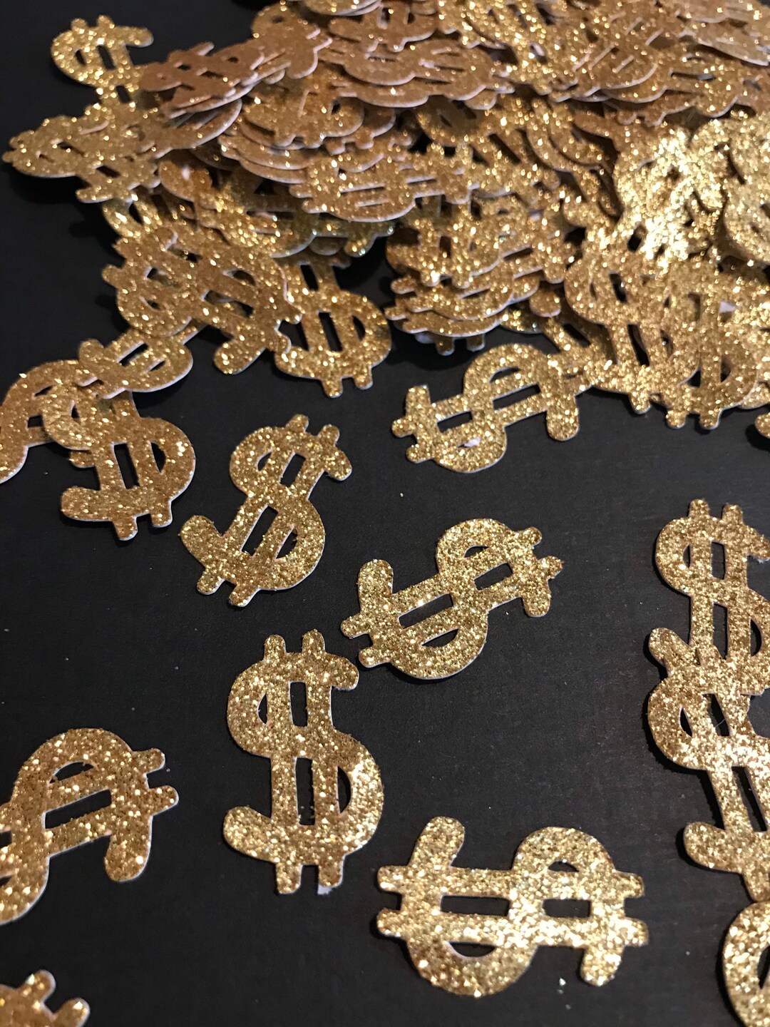 Glitter Dollar Sign Confetti: Vegas Bachelorette, Game Night Decor - Etsy