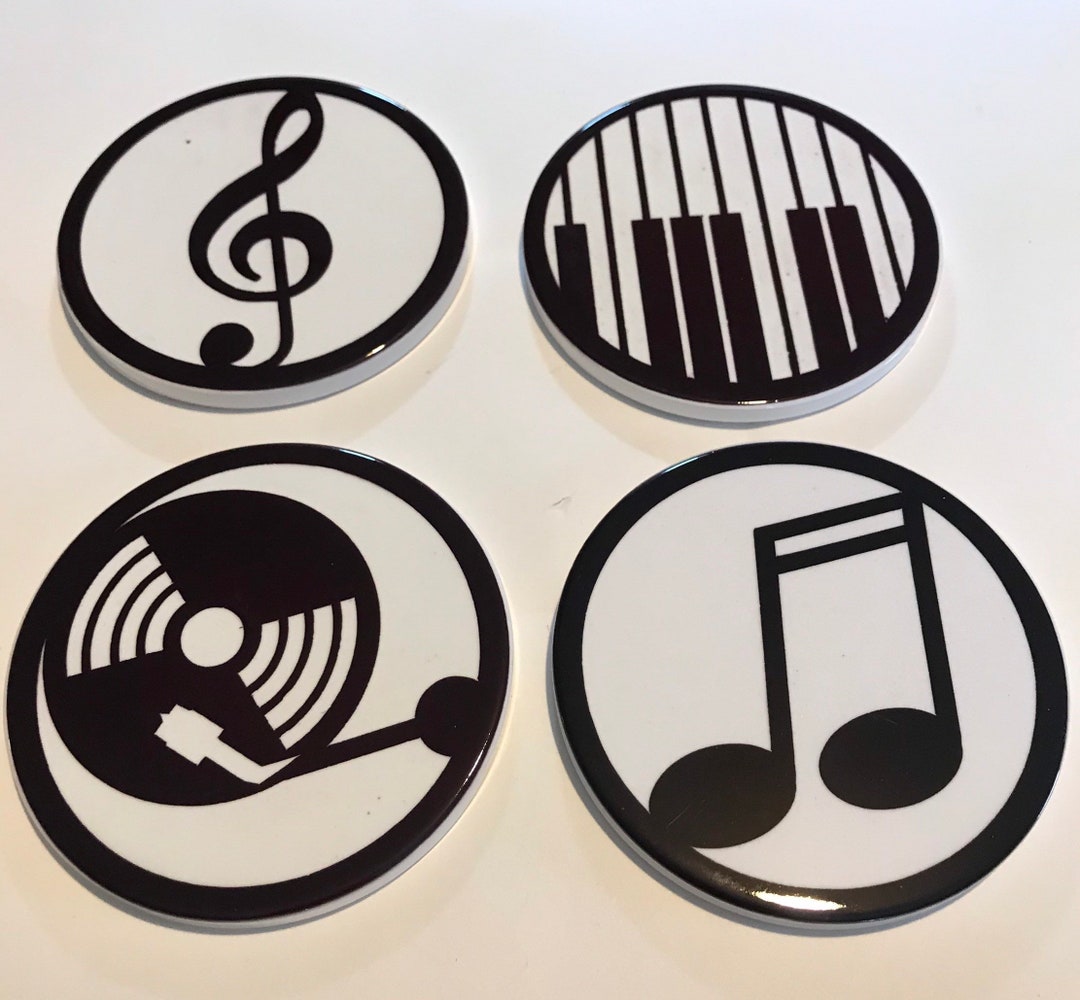 Fathers Day Gifts, Beverage Coasters, Music Themed Coasters, Barware ...