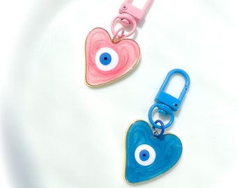 Evil Eye Keychain and Bag Accessory Greek Mati Keyring Protective ...