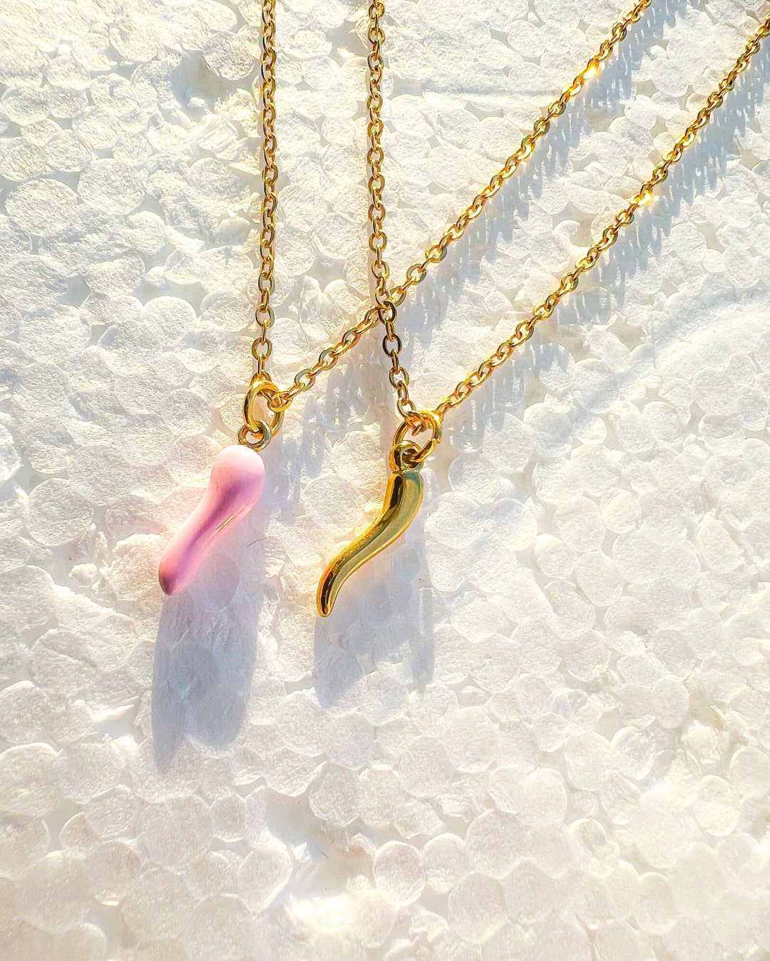 Italian Horn Necklace Cornicello Necklace for Good Luck and Protection ...