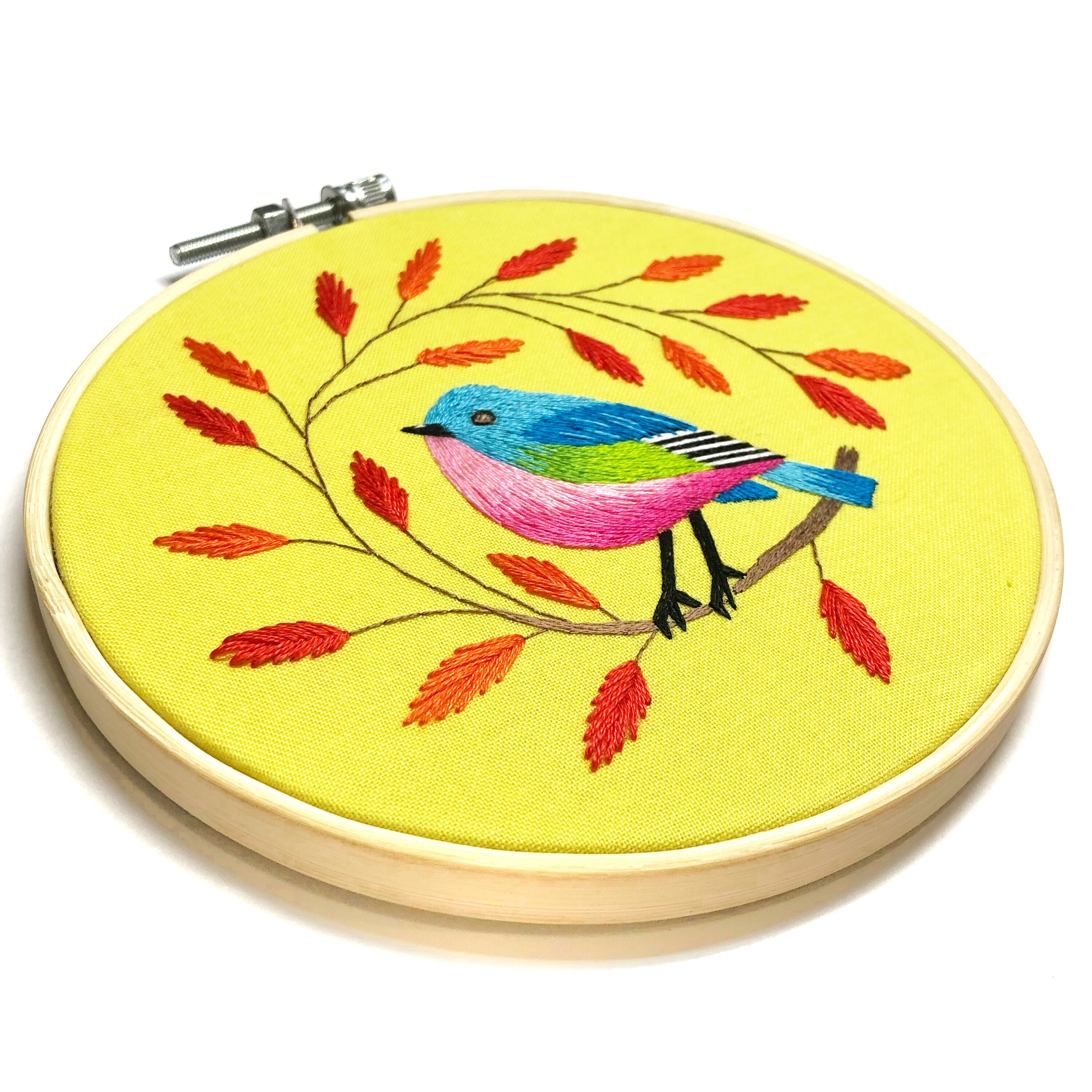 Digital hand embroidery bird pattern Instant download | Etsy