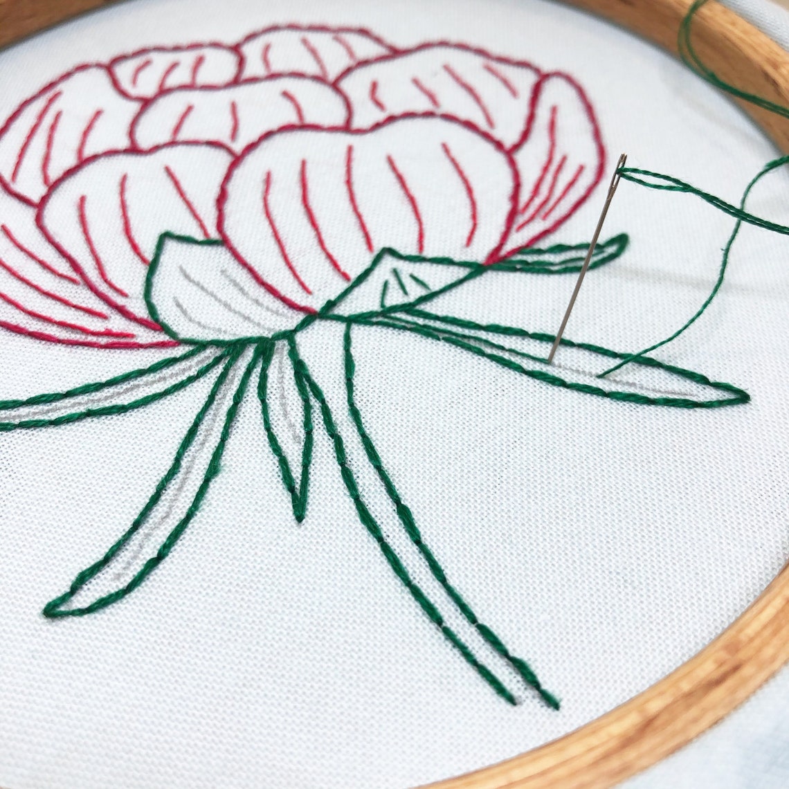 Simple embroidery pattern beginner embroidery PDF pattern | Etsy