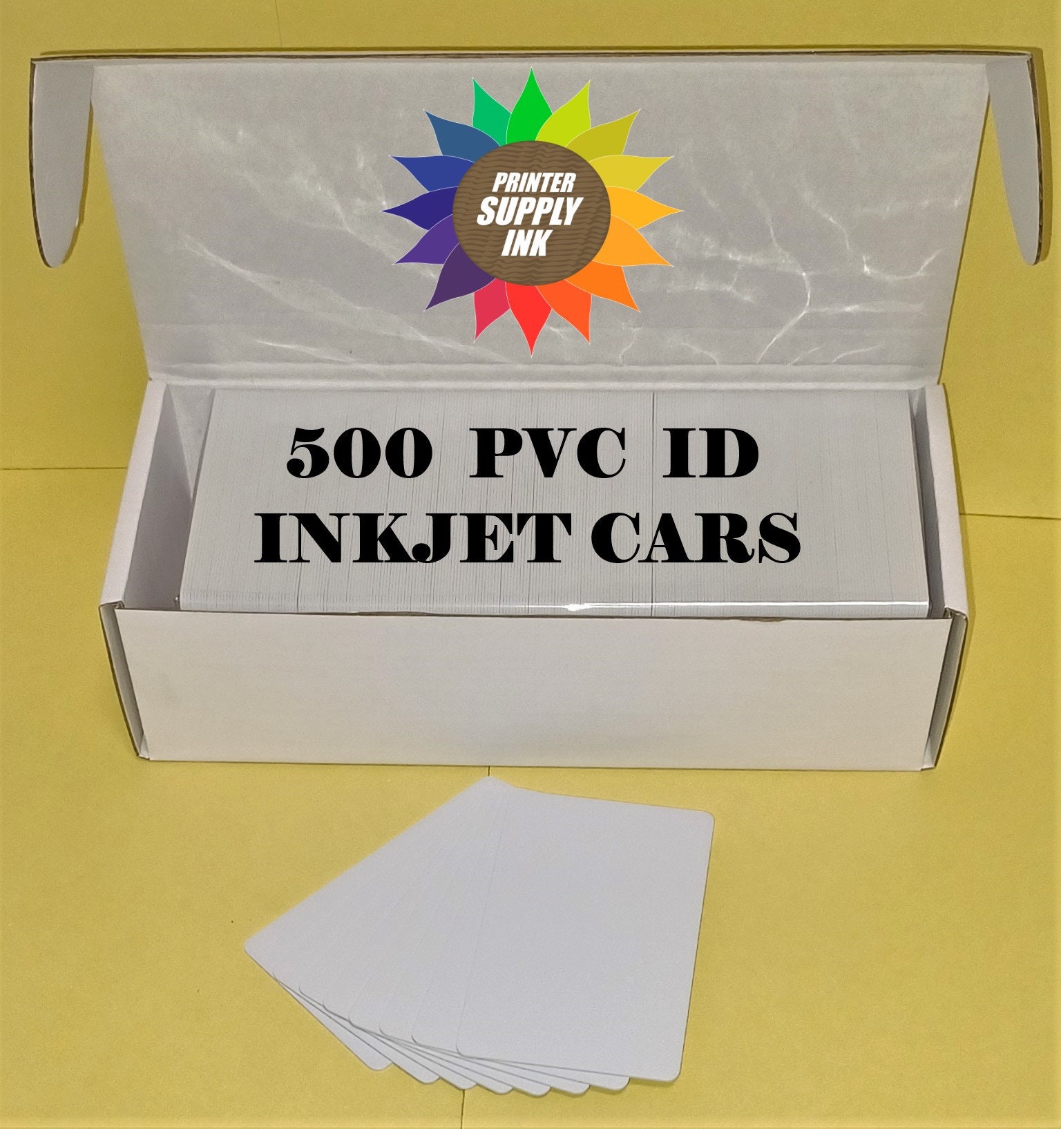 PVC Inkjet Id Cards for Printing on Epson & Canon 500 Blank Cars Cards ...