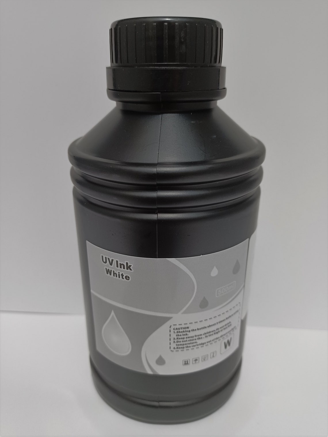 500ML Led White UV Curable Ink for Flatbed Printer L800 L1800 R1390 ...