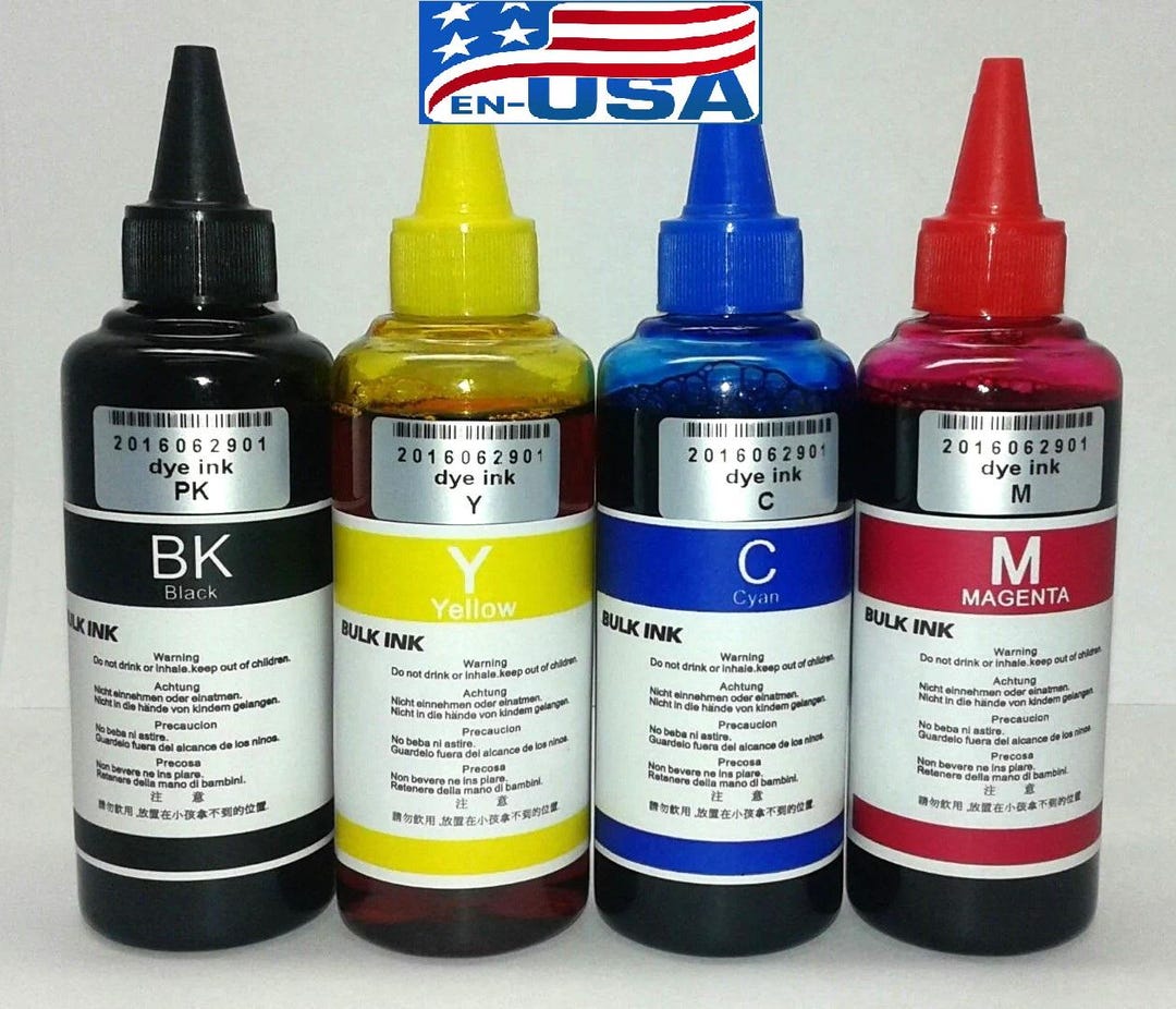 522 Ink Bottles 4 X 100ml Pack Fit Epson ET-2720 Et-2800 Et-2803 ET ...