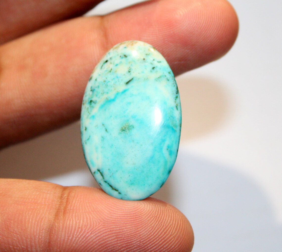 Sky Blue Turquoise stone Mexican Cabochon Sky Blue | Etsy