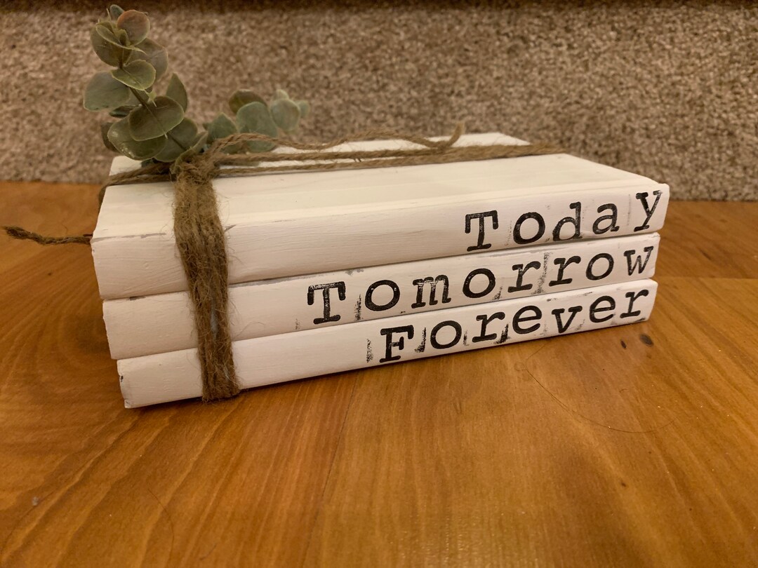 CUSTOM Stamped Book Stack Sets - Etsy