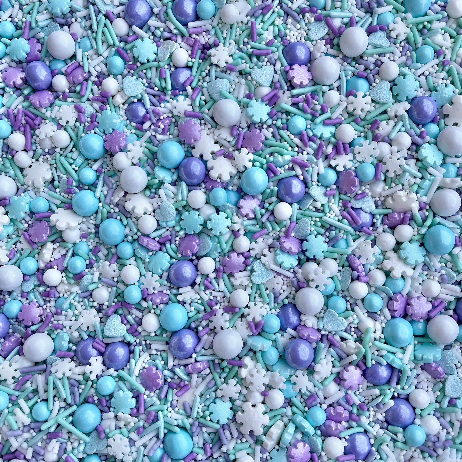 Let It Snow Sprinkle Medley Snowflake Sprinkles Winter - Etsy