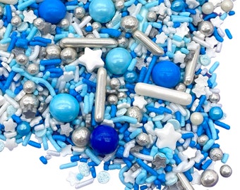 Metallic Sprinkles Blue - Etsy