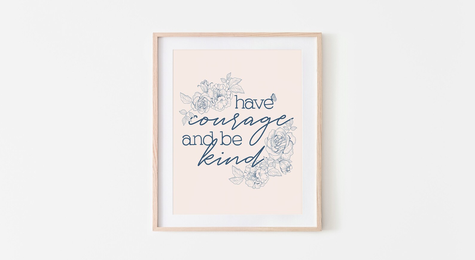 Have Courage and Be Kind Wall Print digital Download Cinderella - Etsy