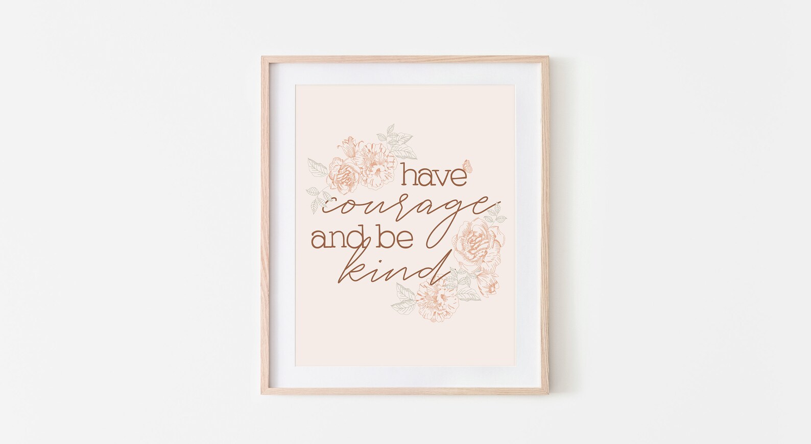 Have Courage and Be Kind Wall Print digital Download Cinderella - Etsy