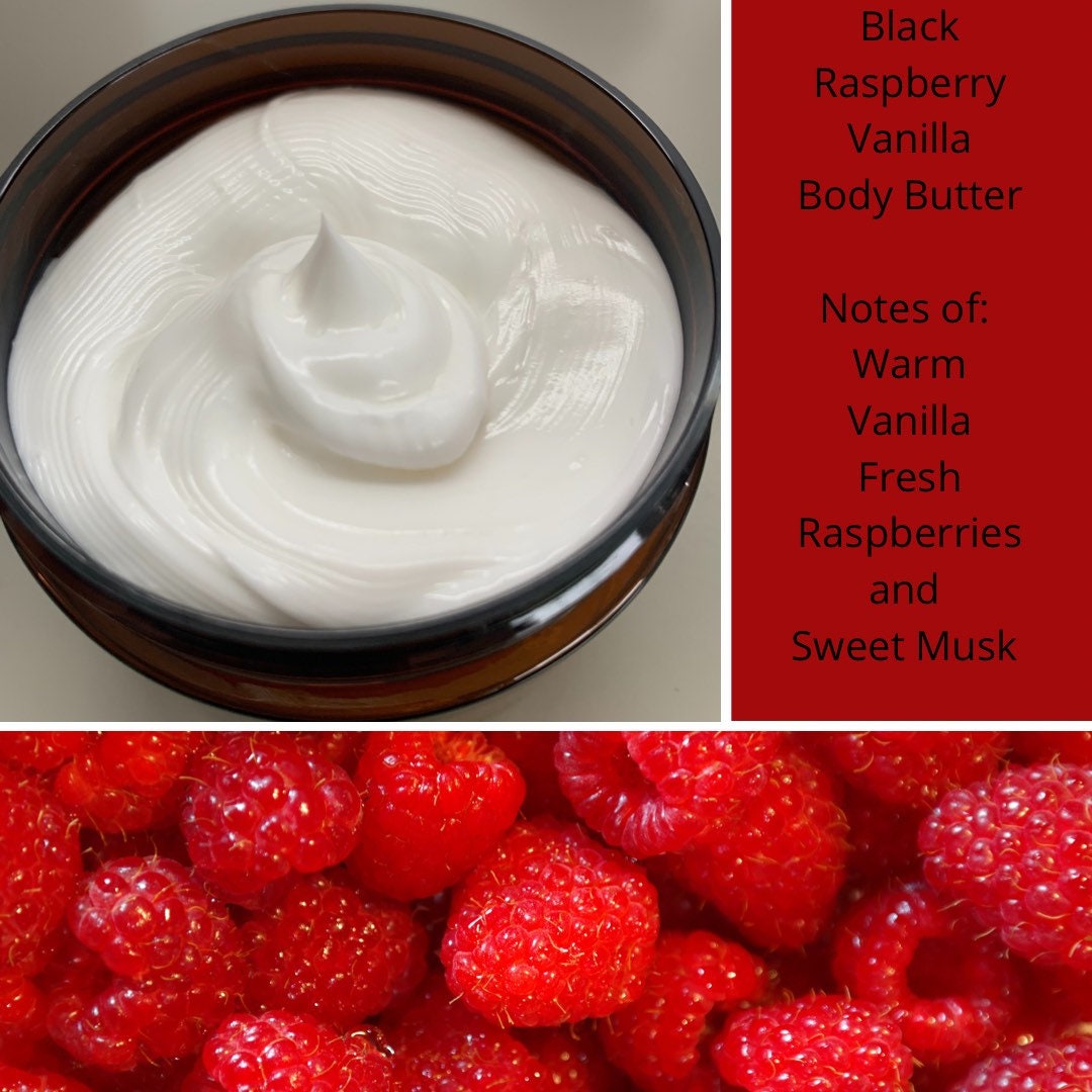 Black Raspberries & Vanilla Cream Whipped Shea Body Lotion/ Skin Care ...