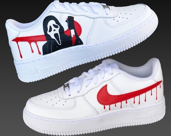Hand Painted Scary Shoes - Etsy