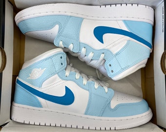 Air Jordan 1 Light Blue - Etsy