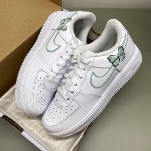 Custom Air Force 1, Matcha Green Butterfly, Af1, Butterflies, Pastel ...