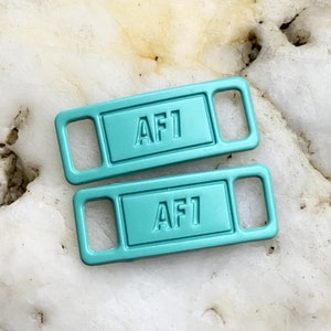 Nike Custom AF1, Air Force 1 Shoelace Tags, Gold Rhinestones, Silver ...