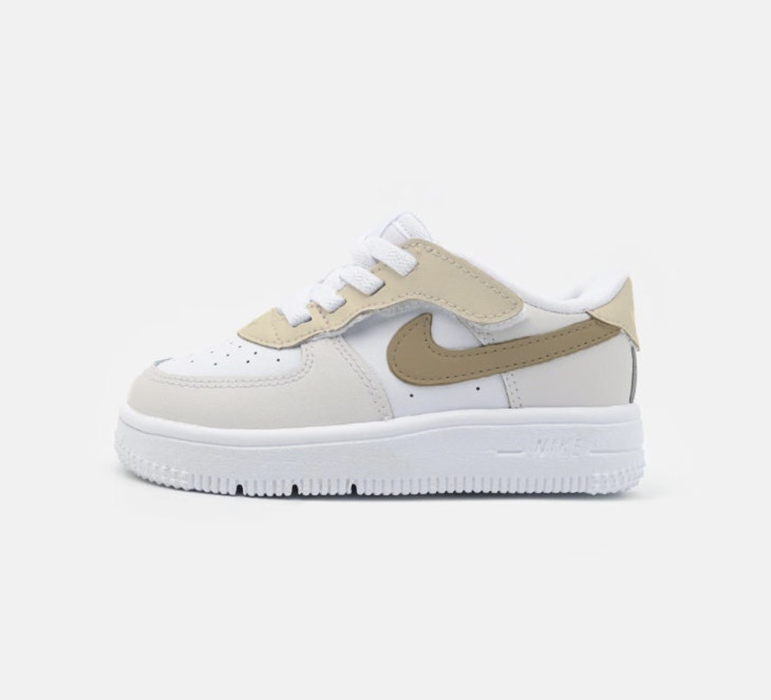 Air Force 1 Easy on Nike, Custom Baby Girl Boy Sneakers, Taupe Beige ...