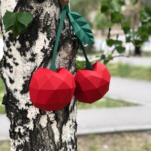 Cherry Papercraft Lowpoly - Etsy