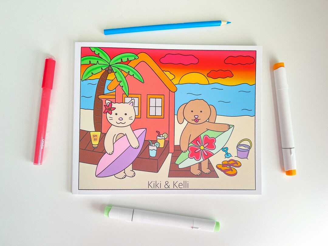 Kiki & Kelli Volume 2 Coloring Book - Etsy