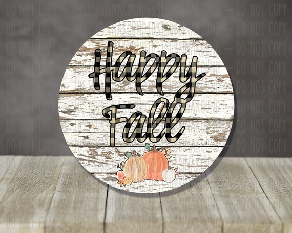 Fall Door Hanger Welcome Sign Round Bundle 12.5 Circle | Etsy