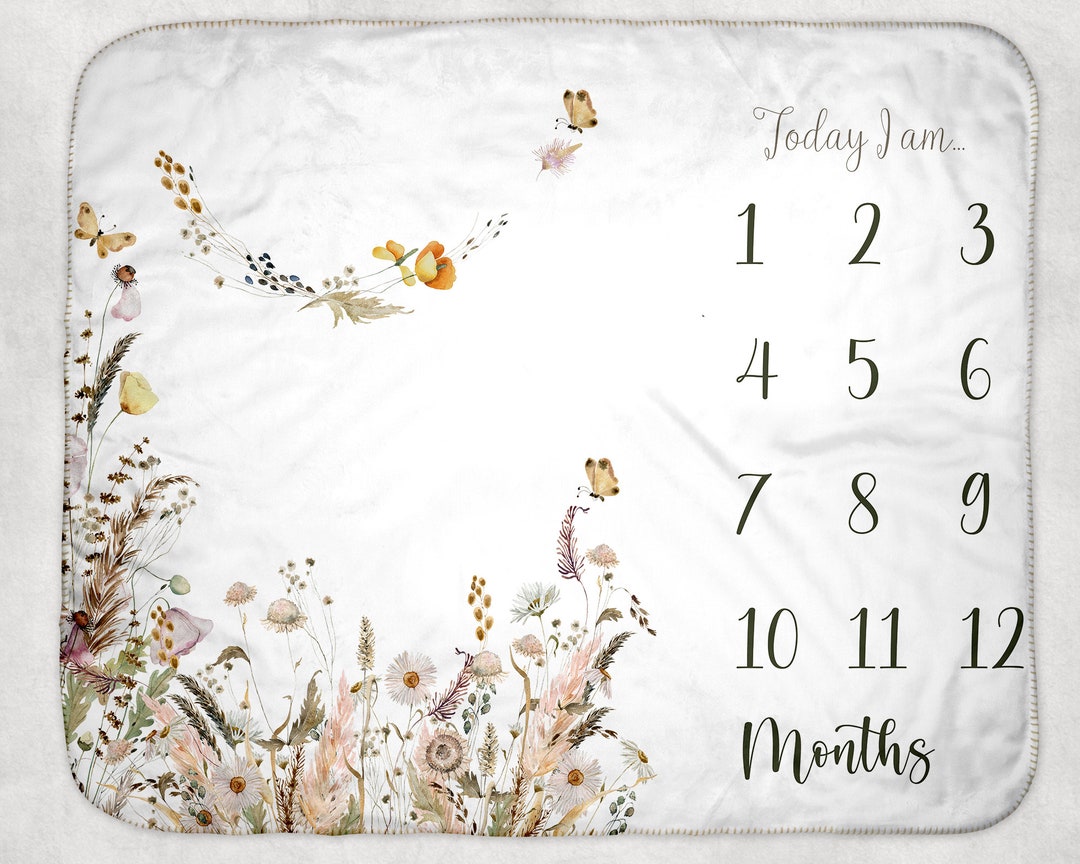 Baby Blanket Sublimation Template 30 X 40 Milestone MUST Have a Large ...