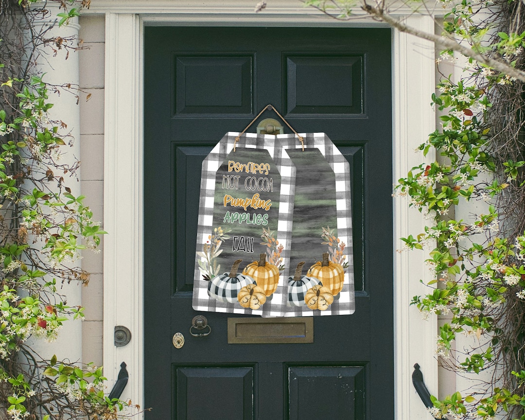 Gift Tag Door Hanger Two Coordinating Designs to Make a Double Tag Fall ...