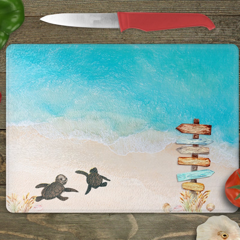 Beach Cutting Board - Etsy
