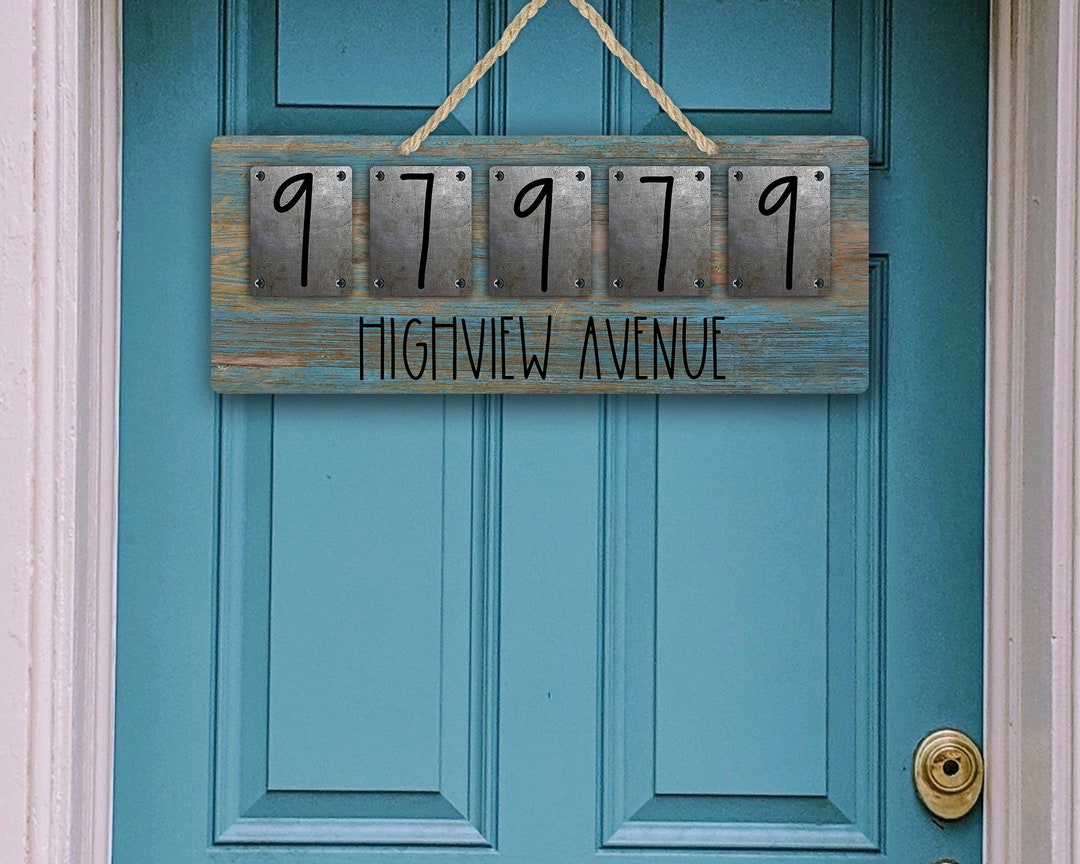 Rectangle Door Hanger Address Board Bundle 2 Boards and Blank Metal ...