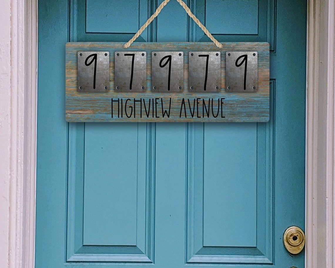 Rectangle Door Hanger Address Board Bundle 2 boards and blank - Etsy 日本