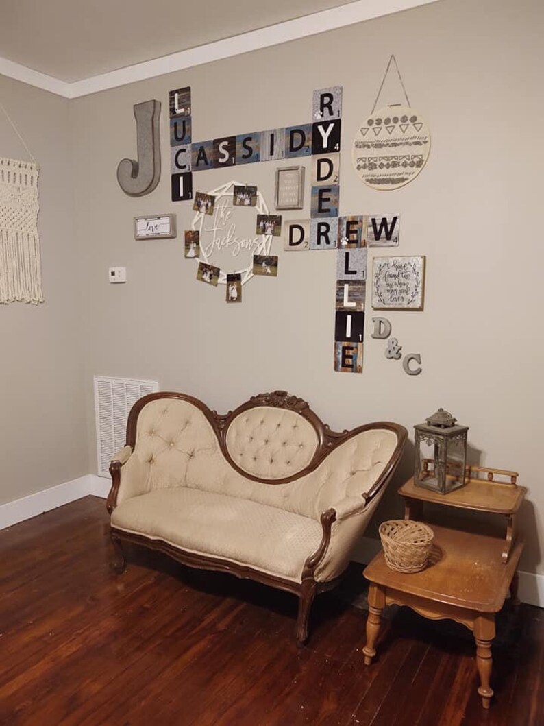 Scrabble Tile Mixed Colors 2 Letter Color Choices for each | Etsy