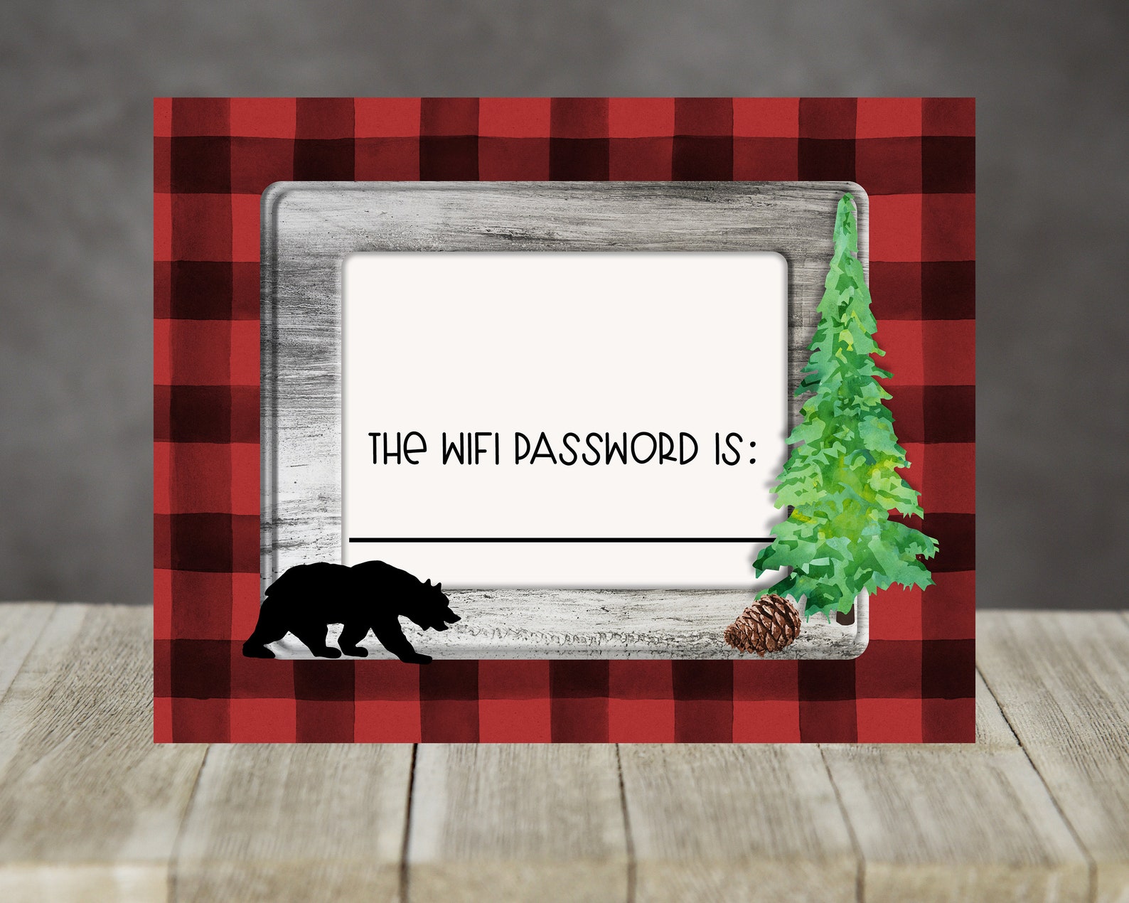 Hardboard Sublimation 8x10 Cabin Wifi Sign Sublimation Design - Etsy