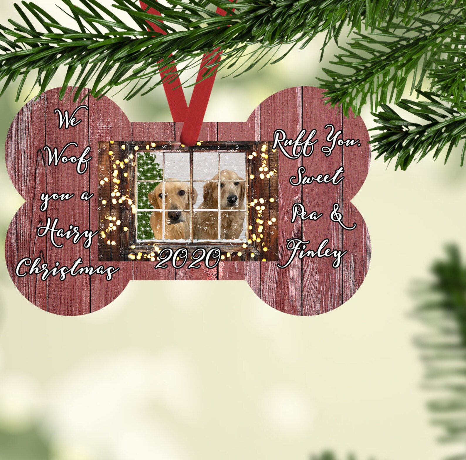 Dog Bone Ornament Sublimation Picture Frame We Woof You a - Etsy