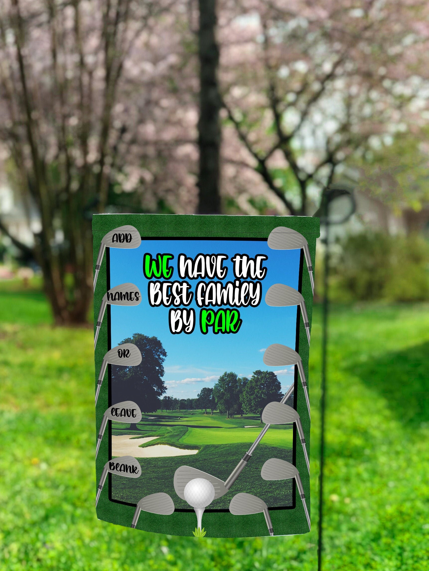 12x18 Garden Flag Sublimation DESIGN Personalize Golf Golfing - Etsy UK