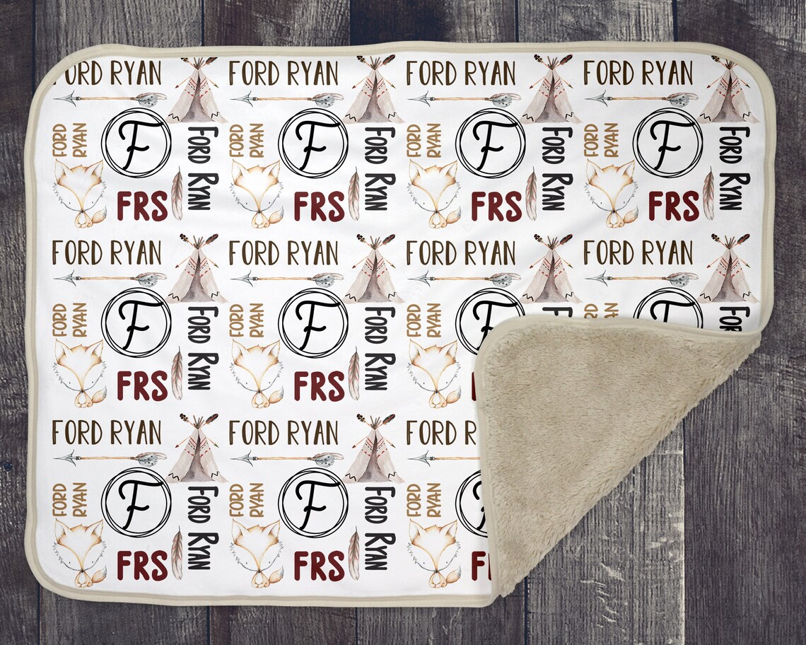 Baby Blanket Sublimation Template PNG and Photoshop Smart - Etsy