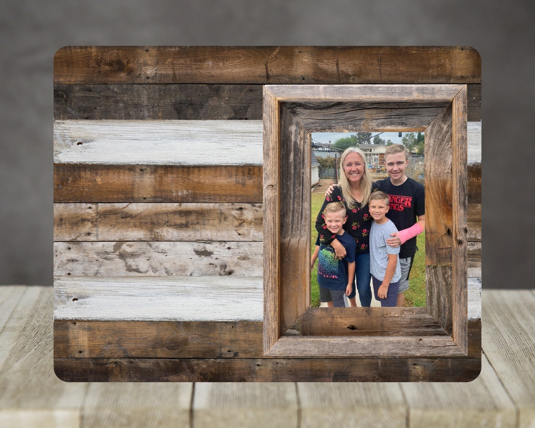 Sublimation Hardboard 8x10 Photo Frame Rustic Faux Wood Blank for Quote ...