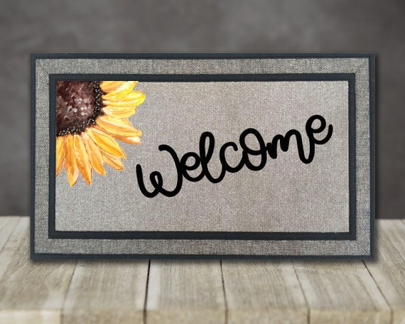 Home Depot Sunflower Welcome mat Sublimation Design Digital | Etsy