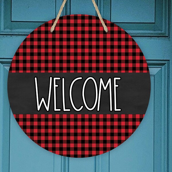 Welcome Sign Round - Etsy