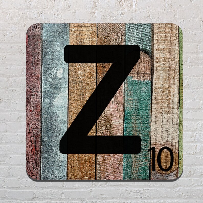 Scrabble Tile Multi Color Sublimation Design Full Alphabet Set - Etsy