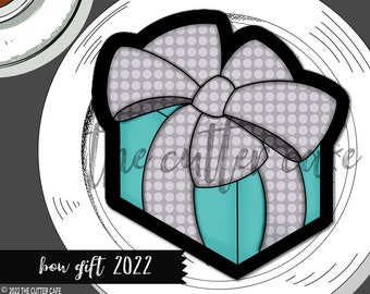 Gift Cookie Cutter. Present Cookie Cutter. Birthday Cookie Cutter. Tall ...