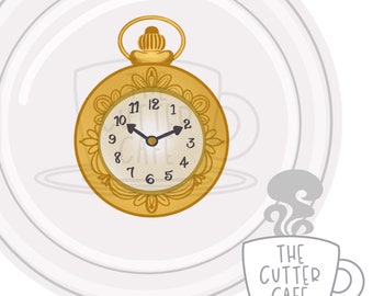 Wonderland Pocket Watch Cookie Cutter - Etsy