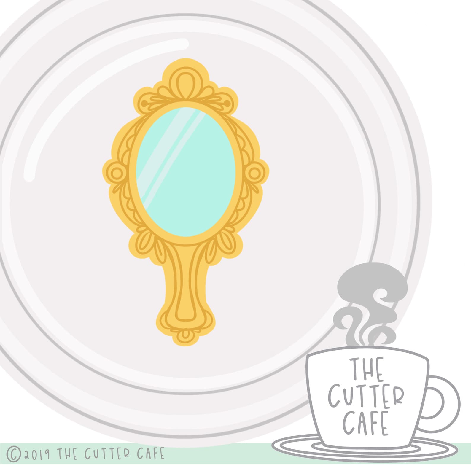 Hand Mirror Cookie Cutter - Etsy