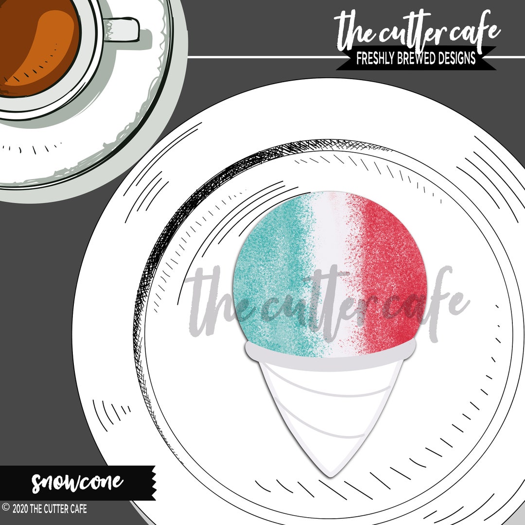 Snowcone/ Snowball Cookie Cutter by Thecuttercafe - Etsy