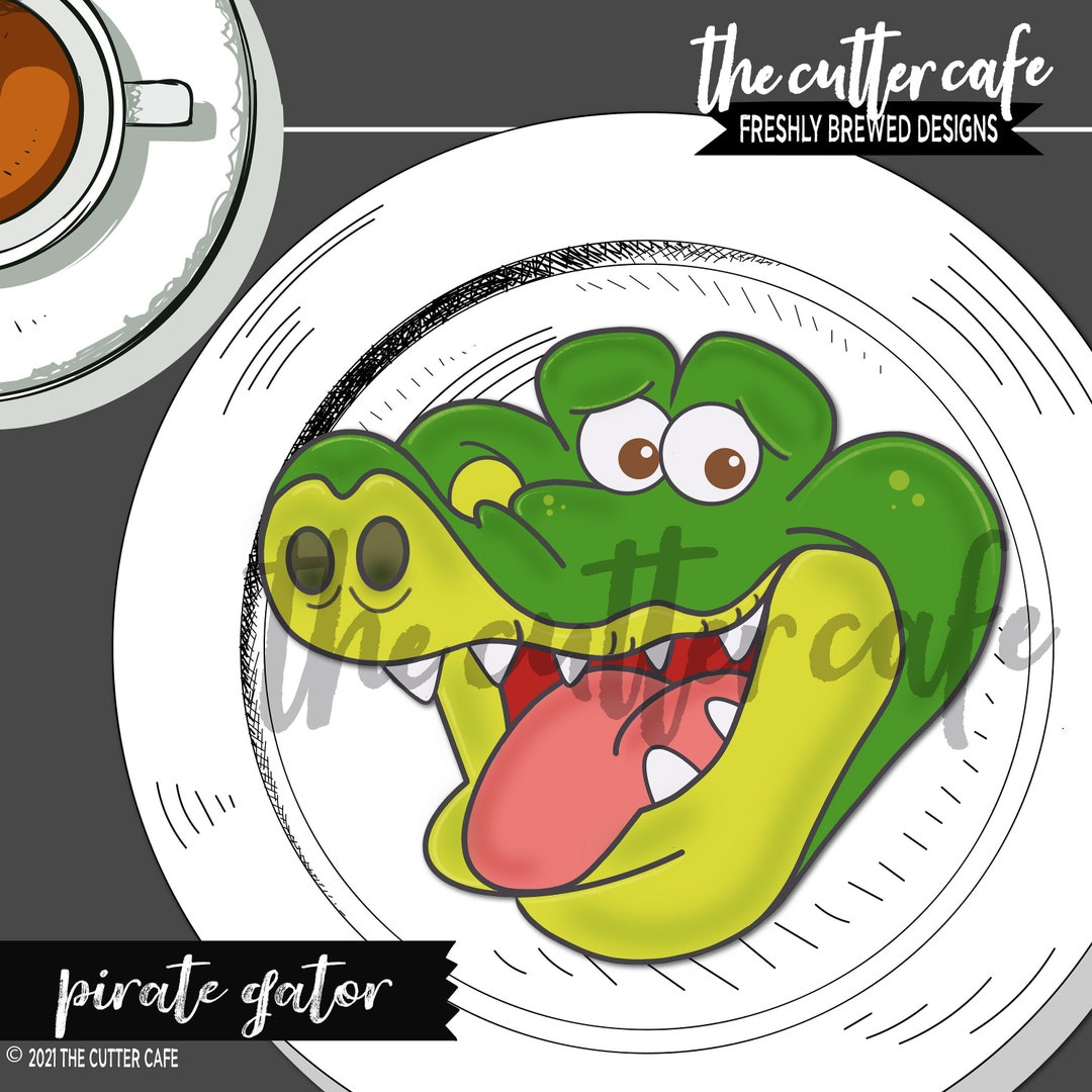 Pirate Crocodile / Alligator / Pirates Cookie Cutter by Thecuttercafe ...