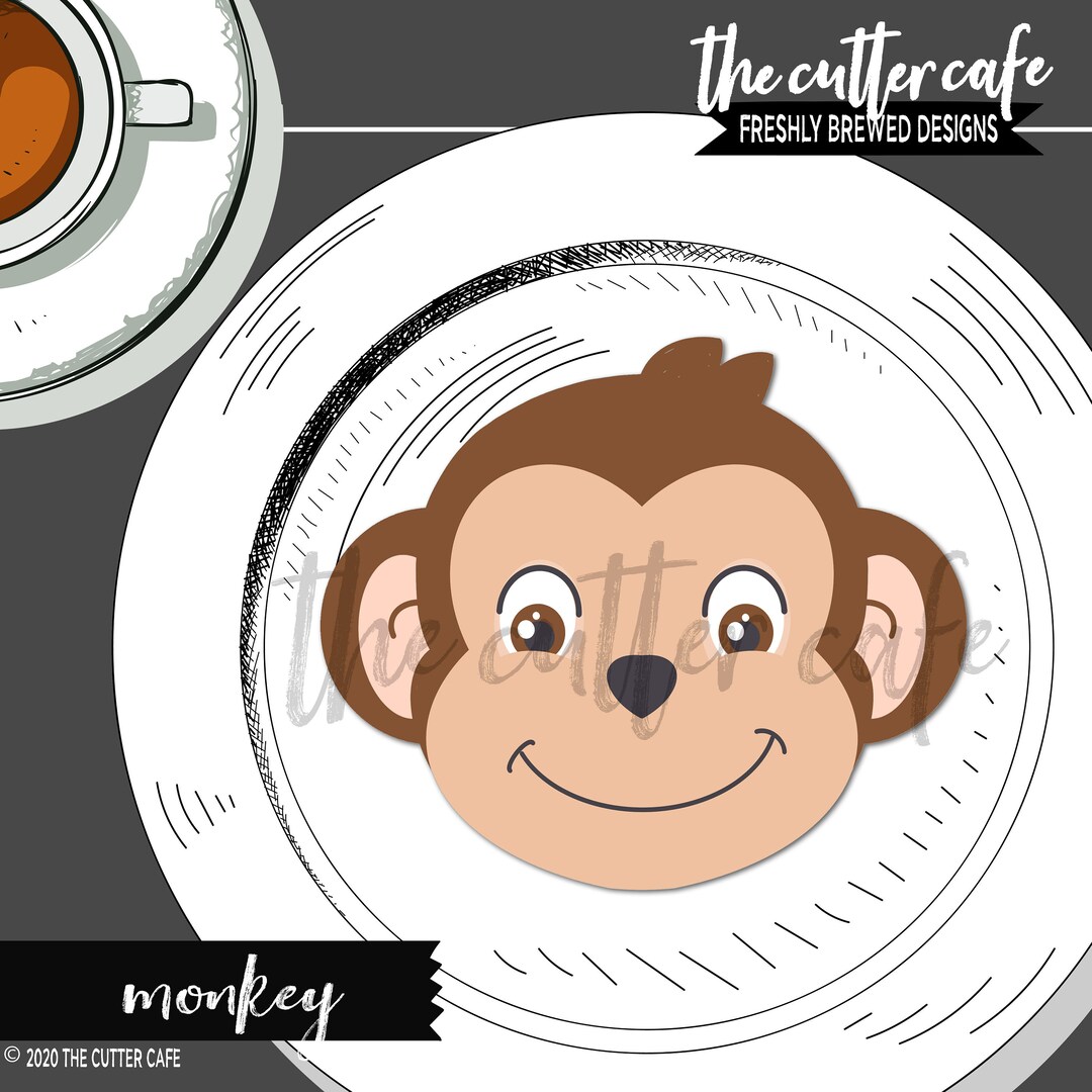 Monkey Cookie Cutter by Thecuttercafe - Etsy