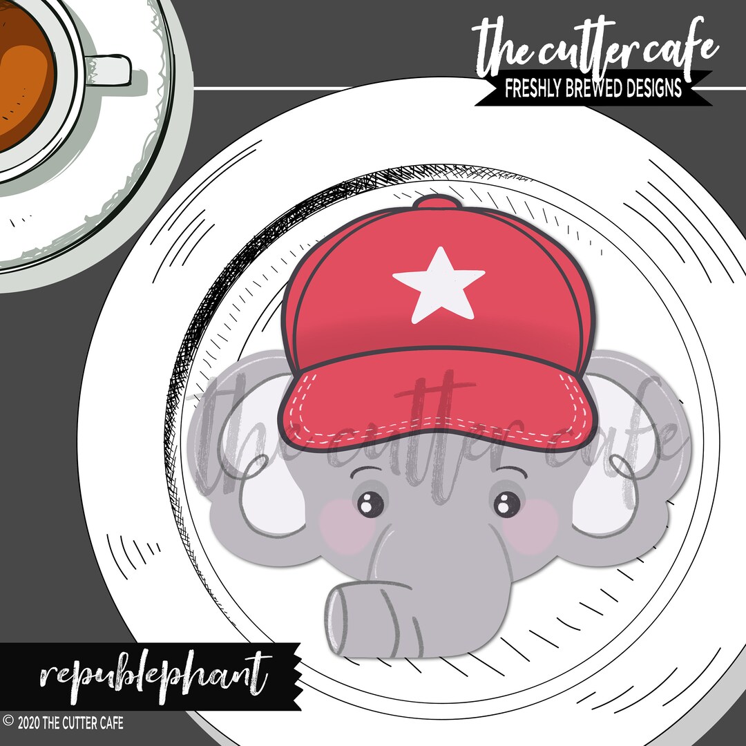 Republican Elephant / Election Cookie Cutter by Thecuttercafe - Etsy