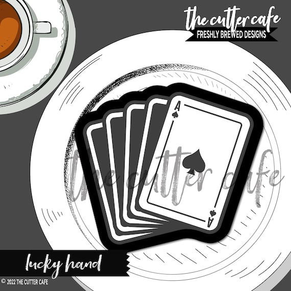 Lucky Hand / Cards Cookie Cutter by Thecuttercafe - Etsy