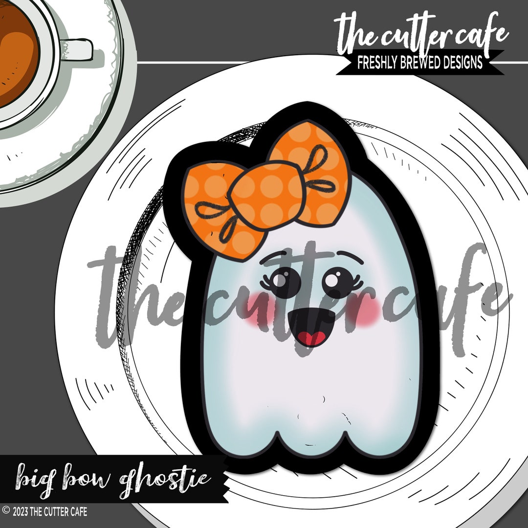 Big Bow Ghostie / Ghost / Halloween Cookie Cutter by Thecuttercafe - Etsy