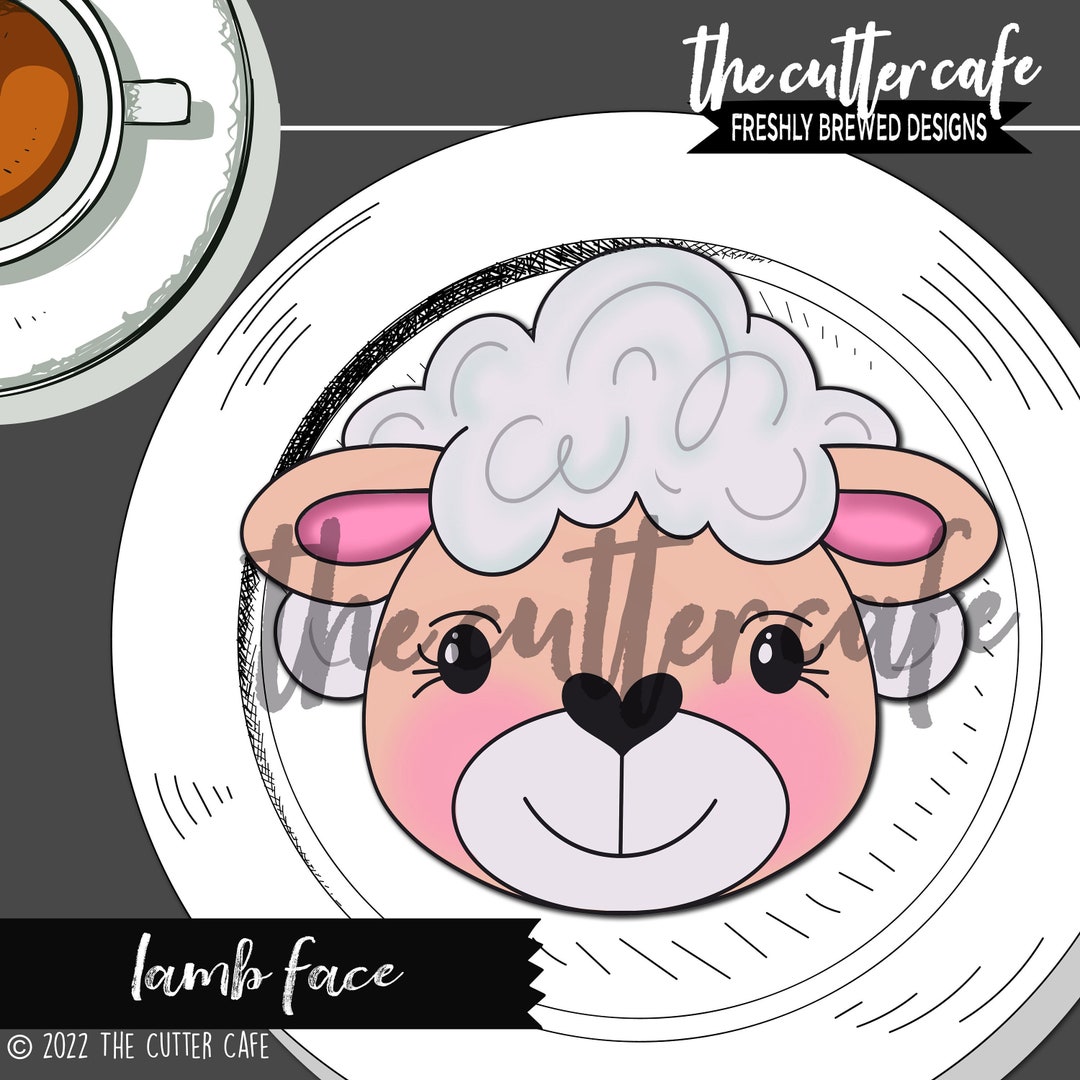 Lamb Face / Sheep / Farm Animal Cookie Cutter by Thecuttercafe - Etsy