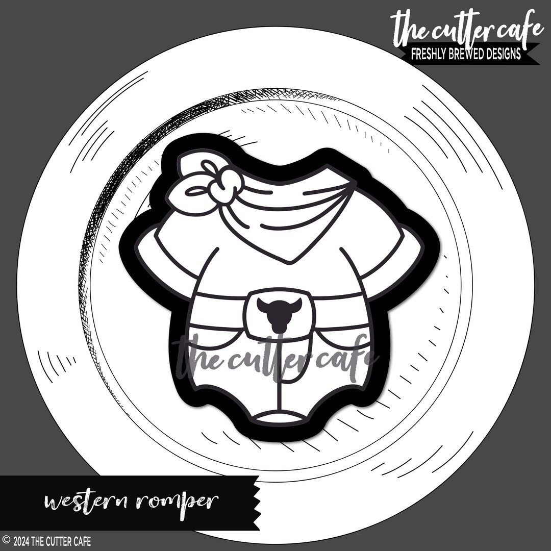 Western Romper / Cowboy / Cowgirl / Rodeo Cookie Cutter by ...